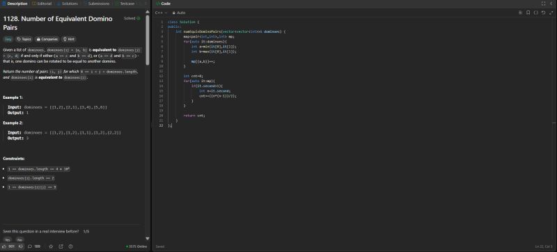 #leetcode #cpp #dsa #hashing #dominologic #mapmastery #dailychallenge ... #leetcode #cpp #dsa #hashing #dominologic #mapmastery #dailychallenge ...