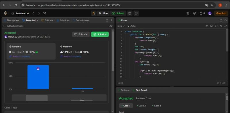 Tharun A on LinkedIn: #100daysofcode #leetcode #snsct #java #100daysofcode Tharun A on LinkedIn: #100daysofcode #leetcode #snsct #java #100daysofcode