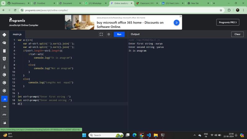 Baswaraju ranjith on LinkedIn: #50daychallenge #js #javascript #js # ... Baswaraju ranjith on LinkedIn: #50daychallenge #js #javascript #js # ...