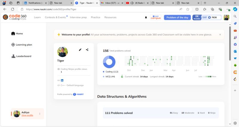 Aditya Bakshi on LinkedIn: #code360 #leetcode #codingjourney # ... Aditya Bakshi on LinkedIn: #code360 #leetcode #codingjourney # ...