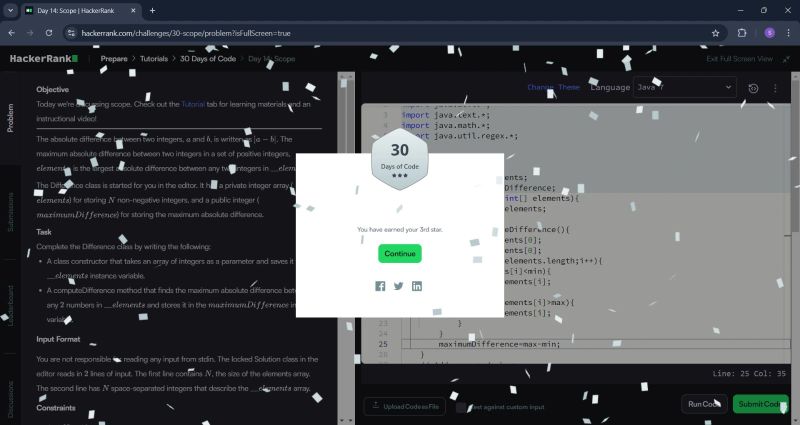 #30daysofcode #hackerrank #java #30daysofcode #techjourney # ... #30daysofcode #hackerrank #java #30daysofcode #techjourney # ...