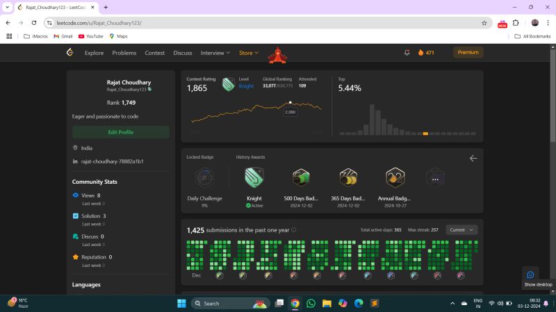 Rajat Choudhary on LinkedIn: #500daysofcoding #leetcode #consistency # ... Rajat Choudhary on LinkedIn: #500daysofcoding #leetcode #consistency # ...