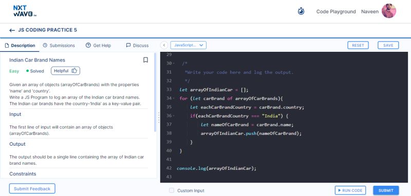 Naveen Sureddi on LinkedIn: #javascript #100daysofcode #nxtwaveteam # ... Naveen Sureddi on LinkedIn: #javascript #100daysofcode #nxtwaveteam # ...