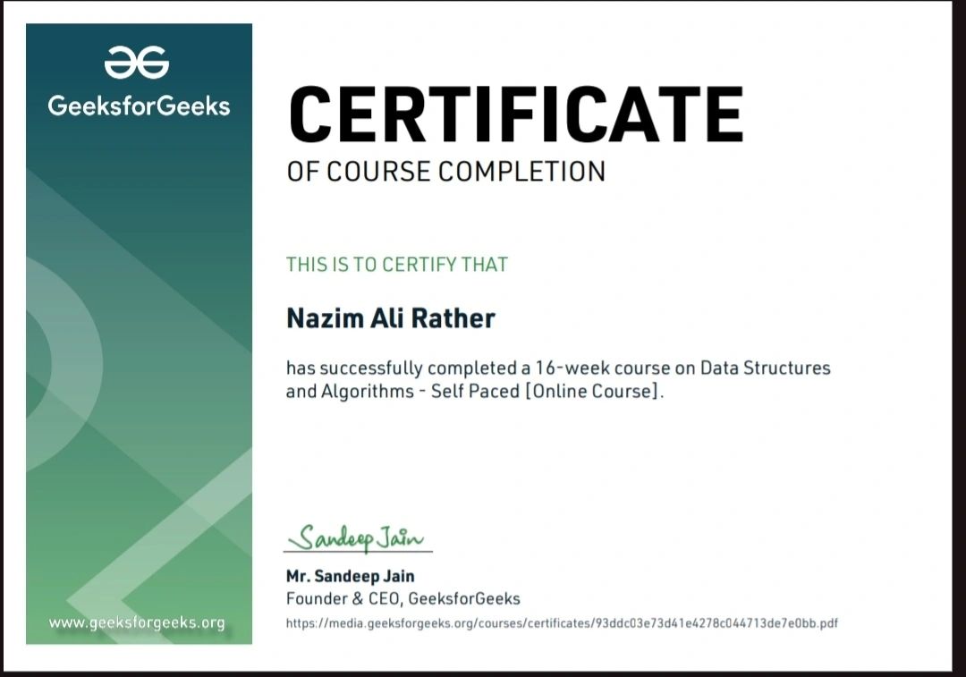Nazim Ali on LinkedIn: #datastructures #algorithms #geeksforgeeks # ... Nazim Ali on LinkedIn: #datastructures #algorithms #geeksforgeeks # ...