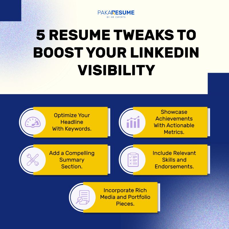 How to Boost Your LinkedIn Visibility with Resume Tweaks | Pakaresume ... How to Boost Your LinkedIn Visibility with Resume Tweaks | Pakaresume ...