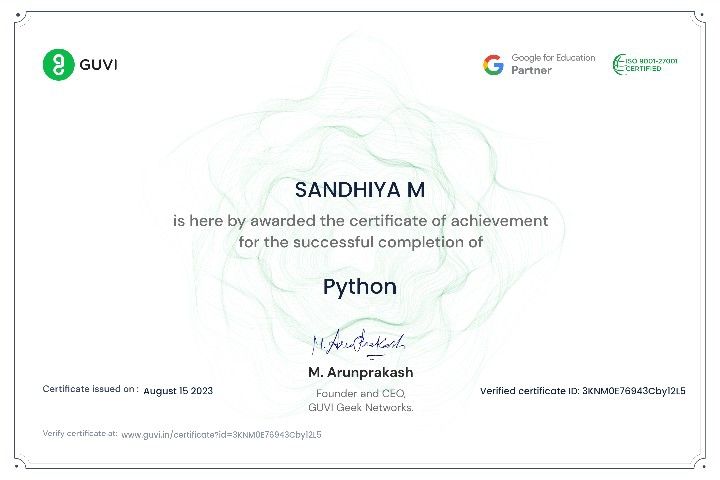 Sandhiya M on LinkedIn: #aiforindia2 #ai #python #techforgood Sandhiya M on LinkedIn: #aiforindia2 #ai #python #techforgood