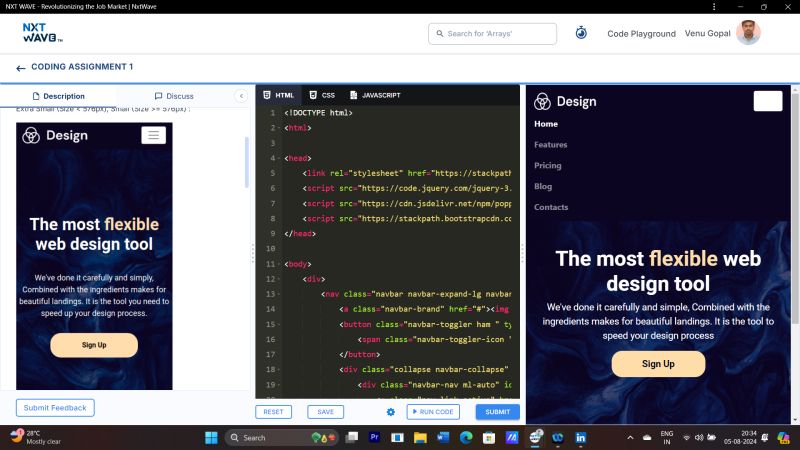 Venu Gopal Chintha on LinkedIn: #30daysofcode #ccbp #nxtwave Venu Gopal Chintha on LinkedIn: #30daysofcode #ccbp #nxtwave