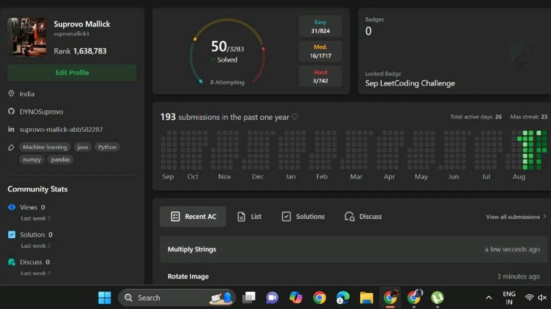 Suprovo Mallick on LinkedIn: #coding #leetcode #problemsolving # ... Suprovo Mallick on LinkedIn: #coding #leetcode #problemsolving # ...