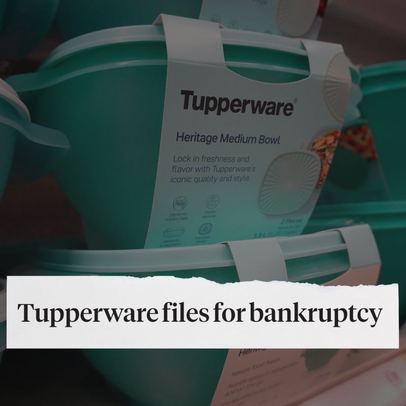 Tupperware filed for bankruptcy | Srajan Chourasia posted on the topic ... Tupperware filed for bankruptcy | Srajan Chourasia posted on the topic ...