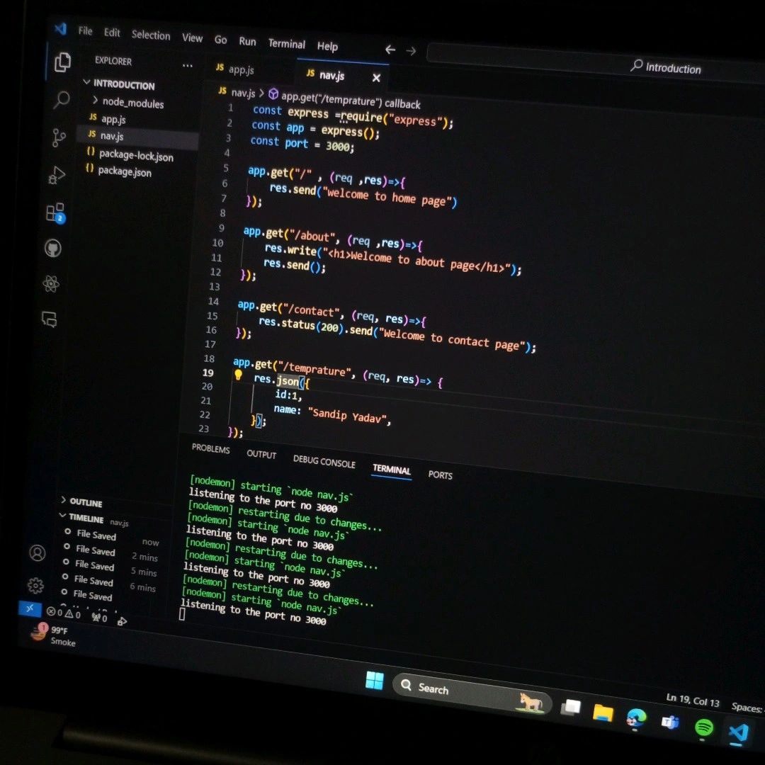 Sandip Yadav on LinkedIn: #expressjs #router #json Sandip Yadav on LinkedIn: #expressjs #router #json