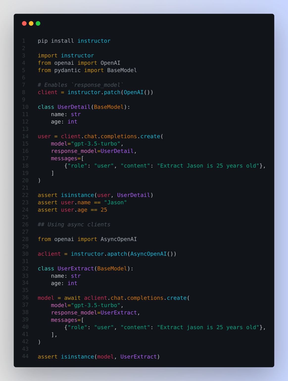 Pretty useful lib for Structured outputs for LLMs - Instructor 🔥 🌟 ... Pretty useful lib for Structured outputs for LLMs - Instructor 🔥 🌟 ...