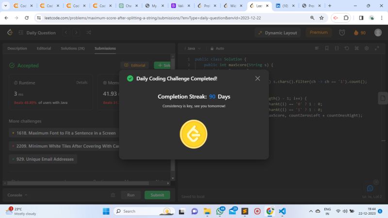 Dhanush Kaduluri on LinkedIn: #dailypractice #codingchallenge #leetcode ... Dhanush Kaduluri on LinkedIn: #dailypractice #codingchallenge #leetcode ...