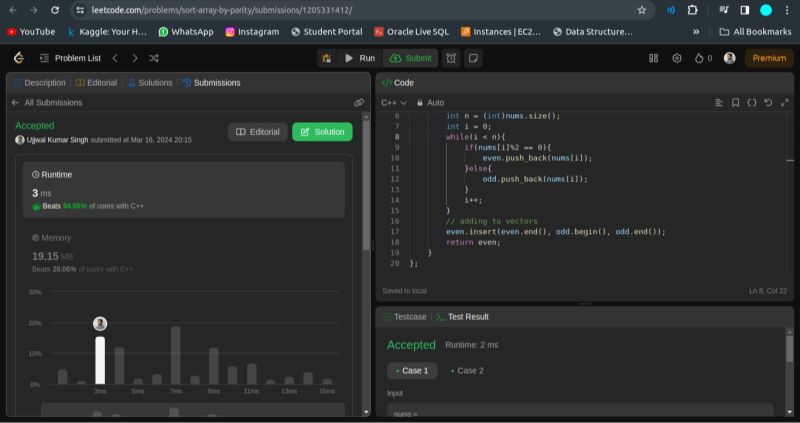 How to Sort Array By Parity | Ujjwal Kumar Singh posted on the topic ... How to Sort Array By Parity | Ujjwal Kumar Singh posted on the topic ...