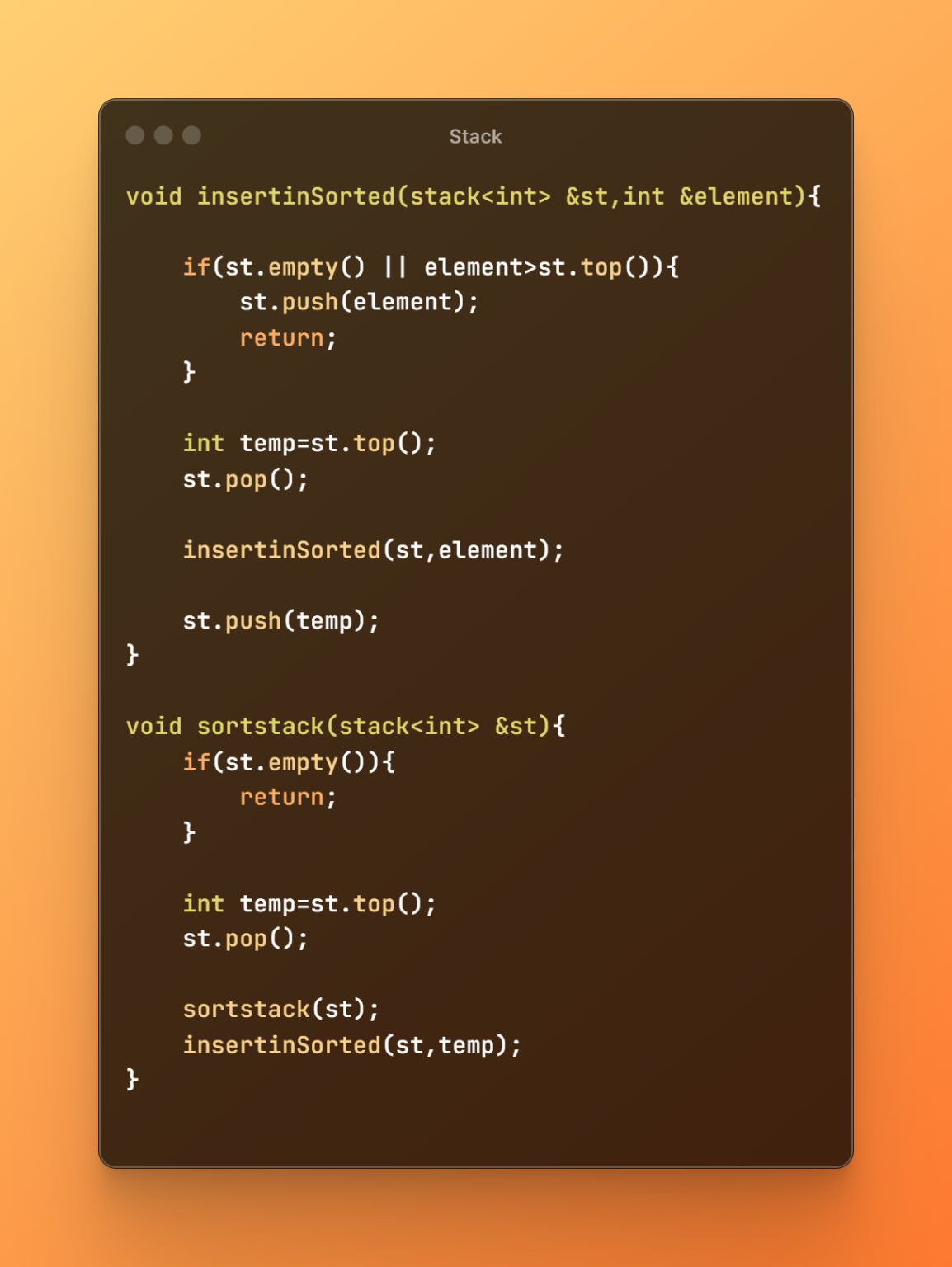 Devansh Arora on LinkedIn: #51daysofcode #stacks #recursion #sorting # ... Devansh Arora on LinkedIn: #51daysofcode #stacks #recursion #sorting # ...