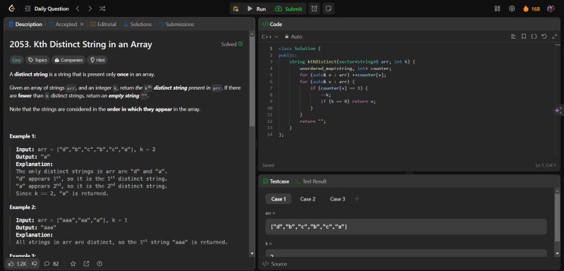 Day 92 of Leetcode Challenge: Identifying k-th string in array | Aditya ... Day 92 of Leetcode Challenge: Identifying k-th string in array | Aditya ...