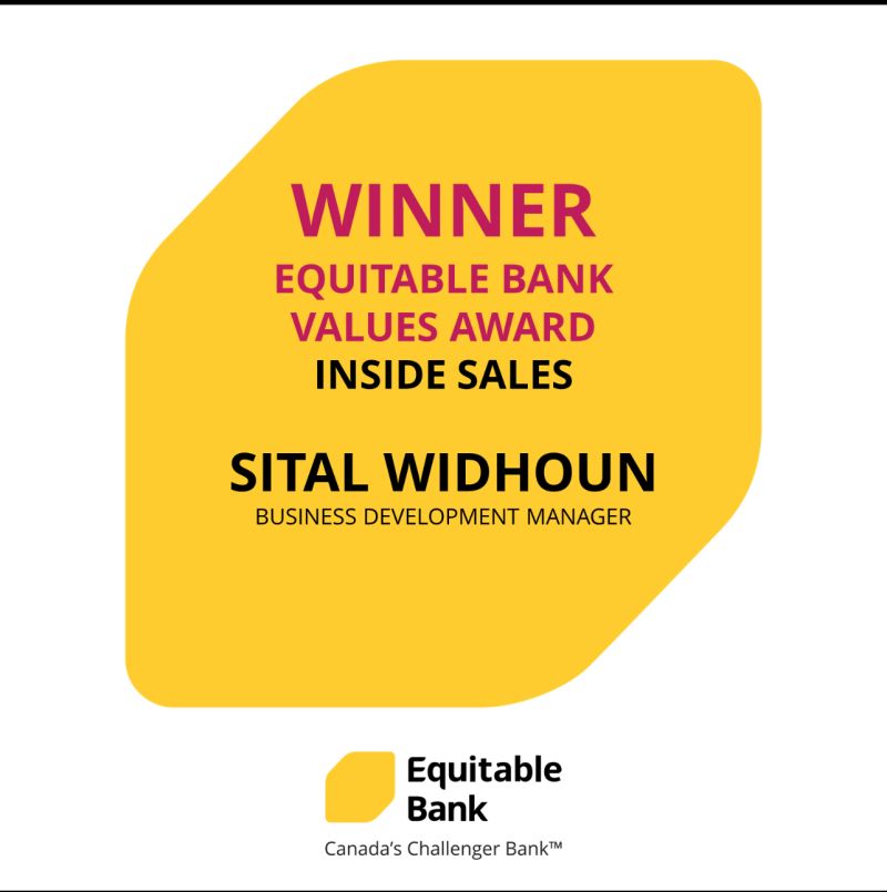 Thank you for this recognition Equitable Bank! I take pride in working ... Thank you for this recognition Equitable Bank! I take pride in working ...