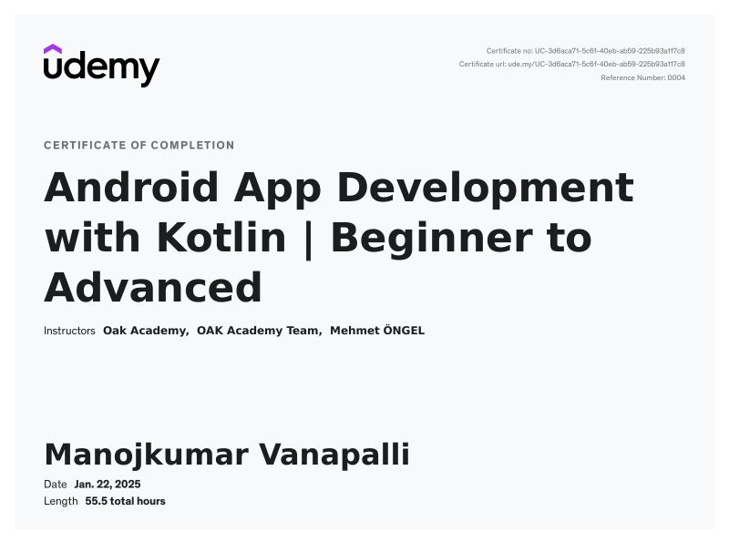 #kotlin #androiddevelopment #programming #udemy #certification # ... #kotlin #androiddevelopment #programming #udemy #certification # ...
