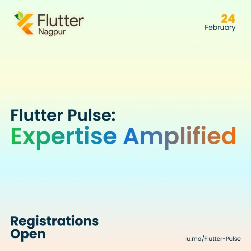 Flutter Nagpur on LinkedIn: #learnfromexperts #flutter #flutterpulse # ... Flutter Nagpur on LinkedIn: #learnfromexperts #flutter #flutterpulse # ...