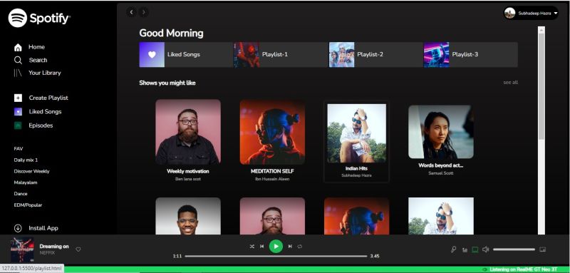 Subhadeep Hazra on LinkedIn: #spotifywebclone #html #css #webdesign # ... Subhadeep Hazra on LinkedIn: #spotifywebclone #html #css #webdesign # ...