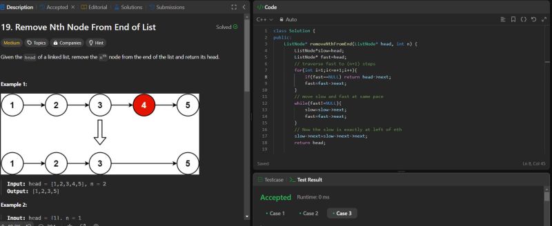 Ravi Ranjan on LinkedIn: #dsa #leetcode #linkedlists #c #problemsolving ... Ravi Ranjan on LinkedIn: #dsa #leetcode #linkedlists #c #problemsolving ...