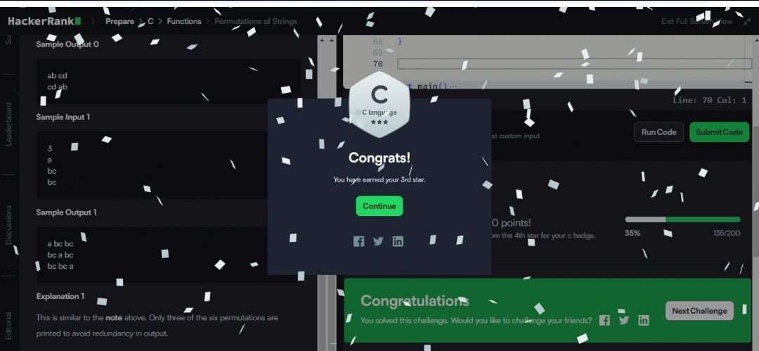 Aanchal Yadav on LinkedIn: #codingjourney #cprogramming #hackerrank # ... Aanchal Yadav on LinkedIn: #codingjourney #cprogramming #hackerrank # ...