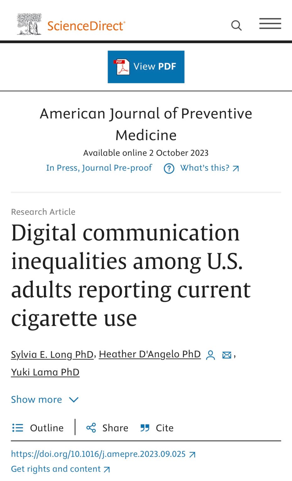 New publication alert 🚨 I am happy to announce that our paper, “Digital ... New publication alert 🚨 I am happy to announce that our paper, “Digital ...