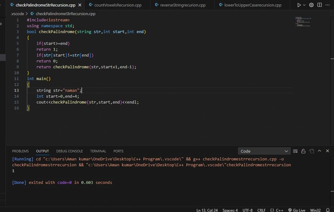 AMAN KUMAR AMAR on LinkedIn: #180daysofcode #dsachallenge #recursion # ... AMAN KUMAR AMAR on LinkedIn: #180daysofcode #dsachallenge #recursion # ...