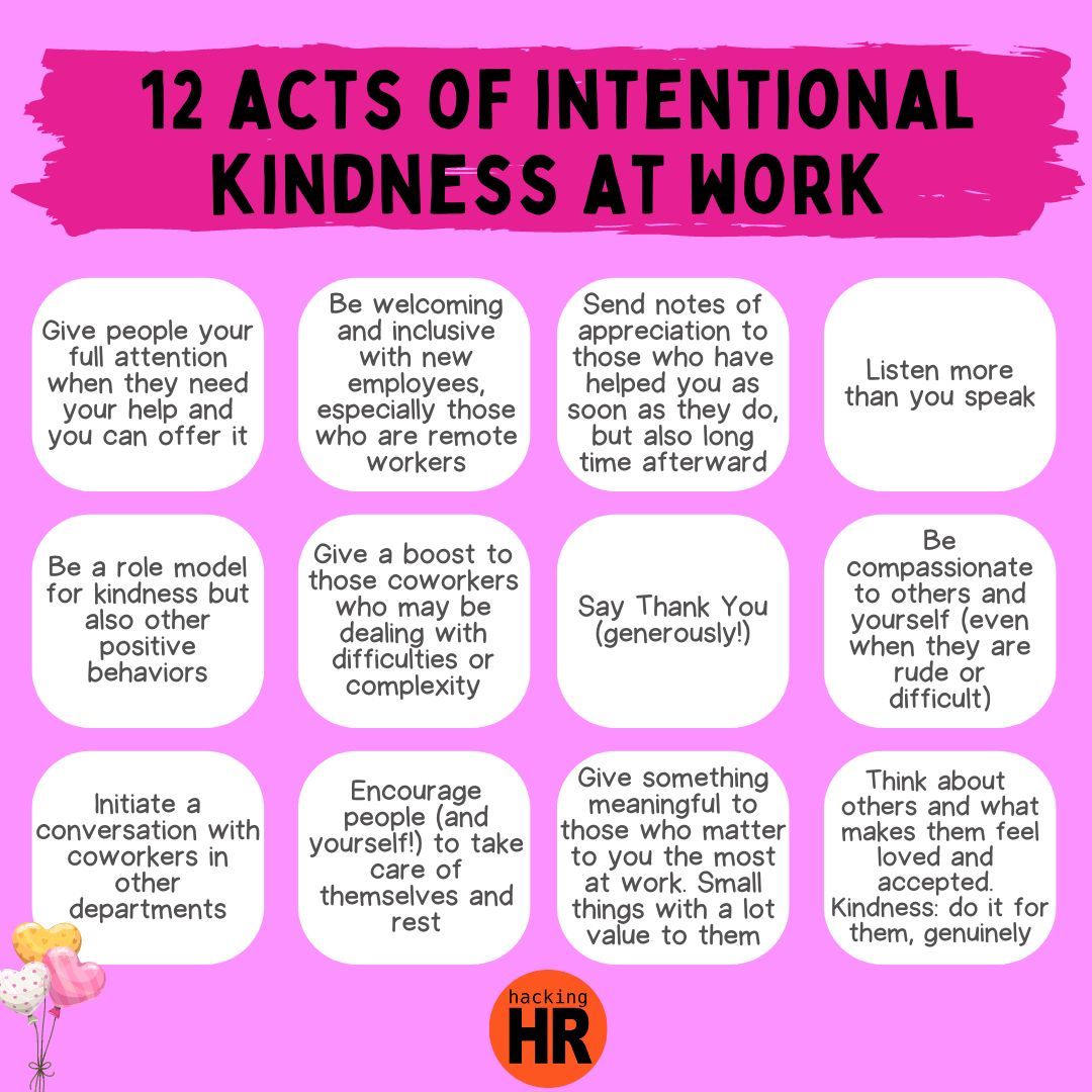 Hacking HR on LinkedIn: #kindness #hackinghr #hr | 31 comments Hacking HR on LinkedIn: #kindness #hackinghr #hr | 31 comments
