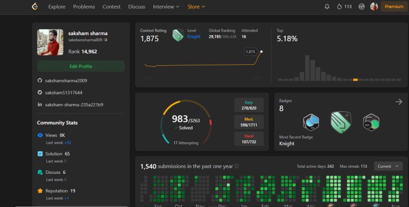 Saksham Sharma on LinkedIn: #connections #dsa #leetcode #problemsolving ... Saksham Sharma on LinkedIn: #connections #dsa #leetcode #problemsolving ...