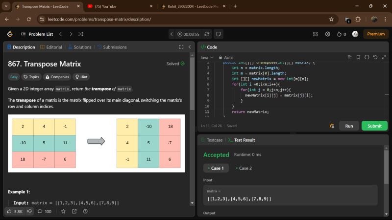 Rohit Kumar on LinkedIn: #day6 #leetcode #problemsolving #dsawithkunal Rohit Kumar on LinkedIn: #day6 #leetcode #problemsolving #dsawithkunal