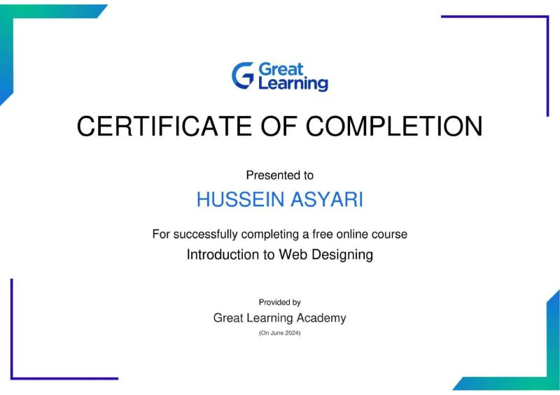 Hussein Asyari on LinkedIn: Thank you, Great Learning 🙌 📢 I am super ... Hussein Asyari on LinkedIn: Thank you, Great Learning 🙌 📢 I am super ...
