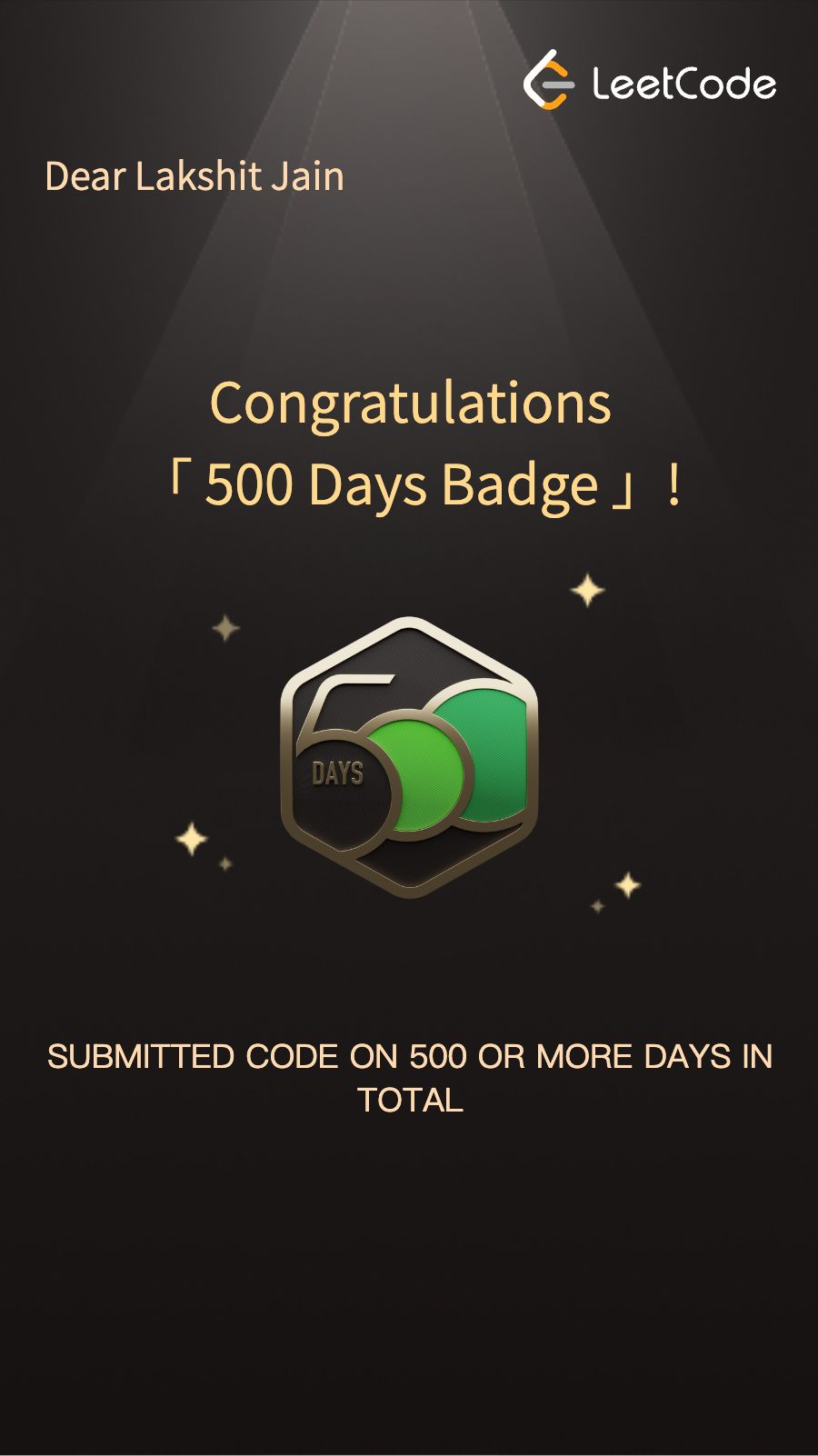 Lakshit Jain on LinkedIn: #leetcode #milestone #programming # ... Lakshit Jain on LinkedIn: #leetcode #milestone #programming # ...