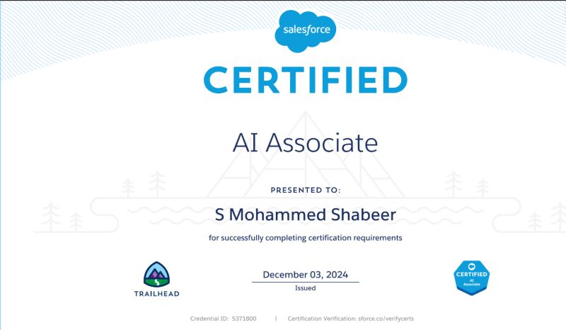 Mohammad Shabeer on LinkedIn: Completed my Mohammad Shabeer on LinkedIn: Completed my