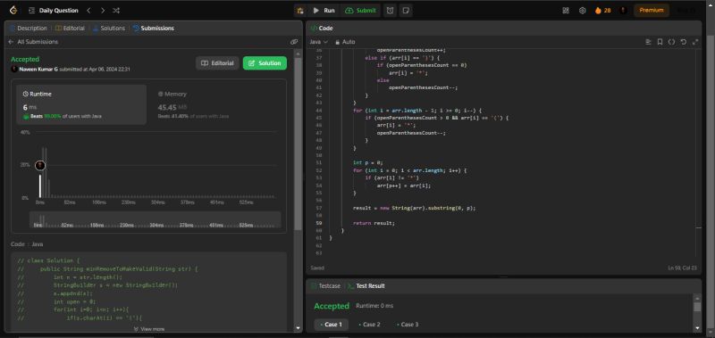 #coding #java #algorithm #stringmanipulation #parentheses… | Naveen Kumar #coding #java #algorithm #stringmanipulation #parentheses… | Naveen Kumar