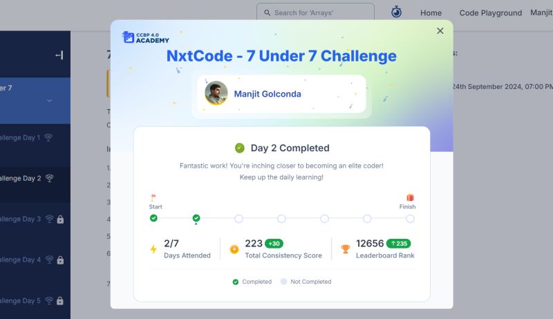 Manjit Golconda on LinkedIn: #day2 #codingjourney #keeppushing # ... Manjit Golconda on LinkedIn: #day2 #codingjourney #keeppushing # ...