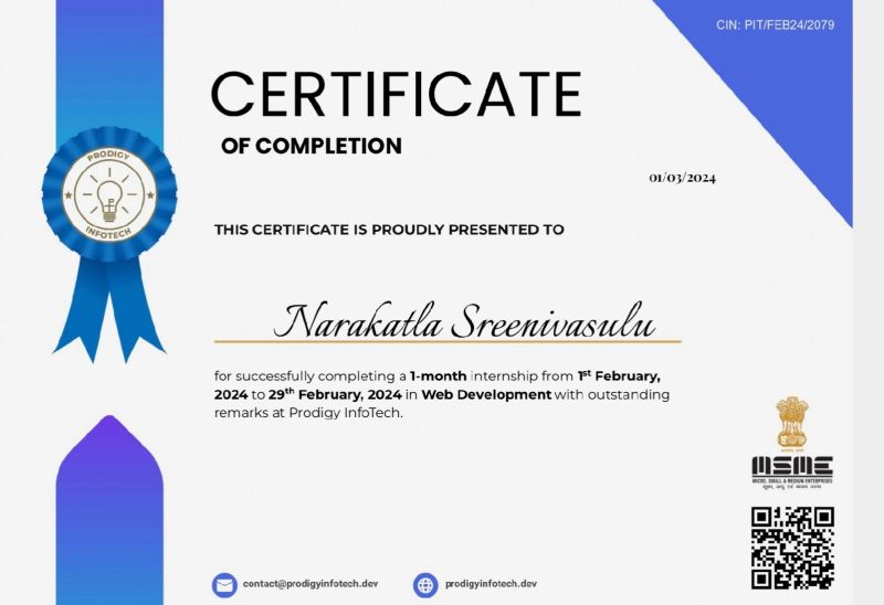 #prodigyinfotech #prodigy #html #css #javascript | NARAKATLA SREENIVASULU #prodigyinfotech #prodigy #html #css #javascript | NARAKATLA SREENIVASULU