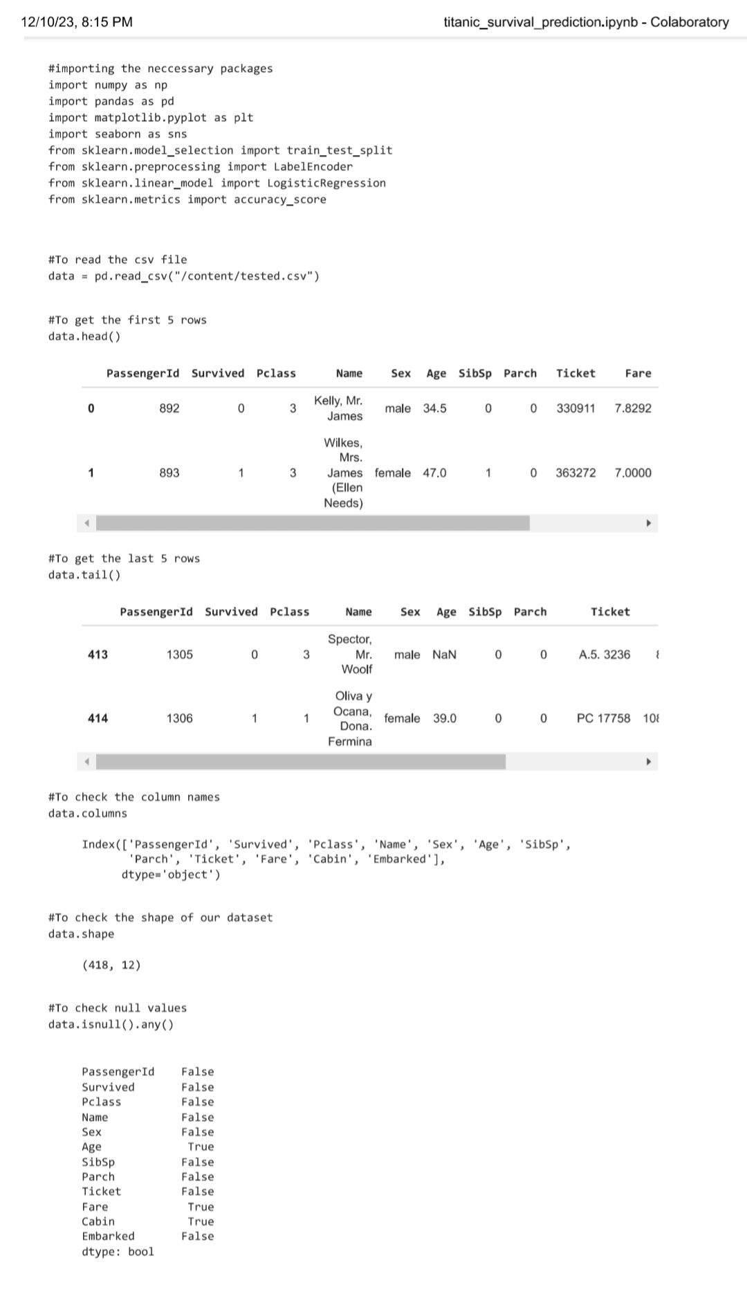 Naveen R on LinkedIn: #project1 #codsoft #codsoftinternship #datascience Naveen R on LinkedIn: #project1 #codsoft #codsoftinternship #datascience