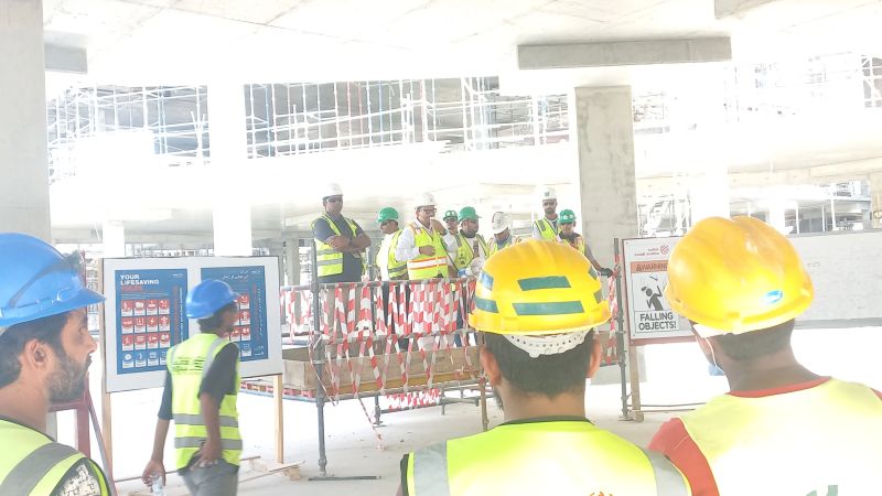 OJT on job training session conducted with topic of scaffold safety ... OJT on job training session conducted with topic of scaffold safety ...