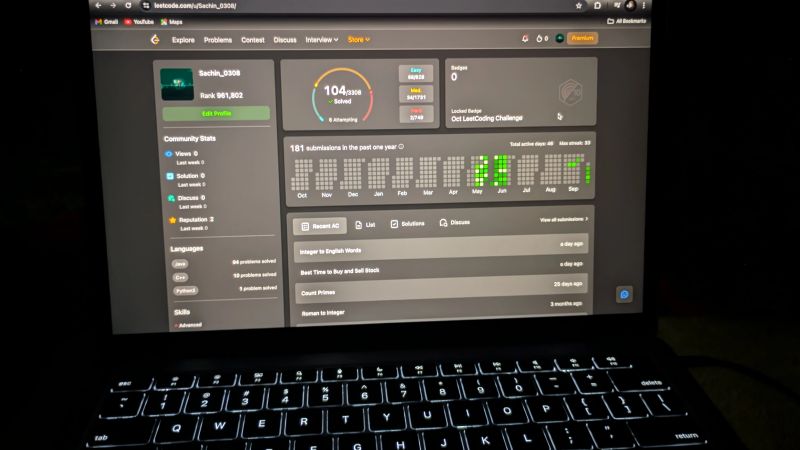 Sachin Chaturvedi on LinkedIn: 🎉 Milestone Achieved: 100+ LeetCode ... Sachin Chaturvedi on LinkedIn: 🎉 Milestone Achieved: 100+ LeetCode ...