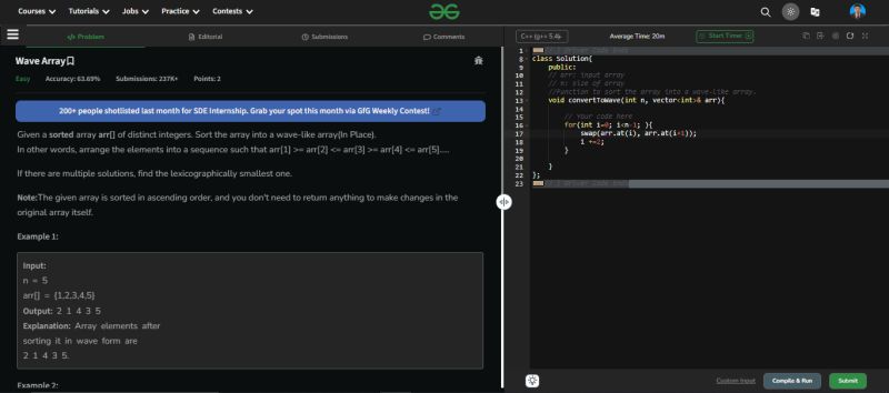 Devanand Rana on LinkedIn: #100daysofcodingchallenge #wavearray # ... Devanand Rana on LinkedIn: #100daysofcodingchallenge #wavearray # ...
