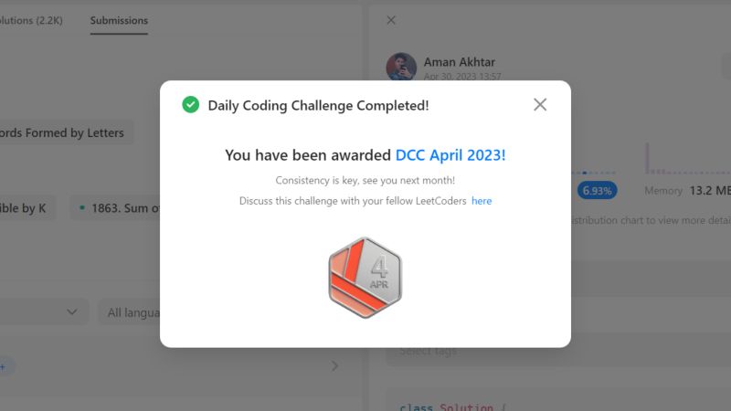 Aman Akhtar on LinkedIn: #leetcode #codingchallenge #growthmindset # ... Aman Akhtar on LinkedIn: #leetcode #codingchallenge #growthmindset # ...