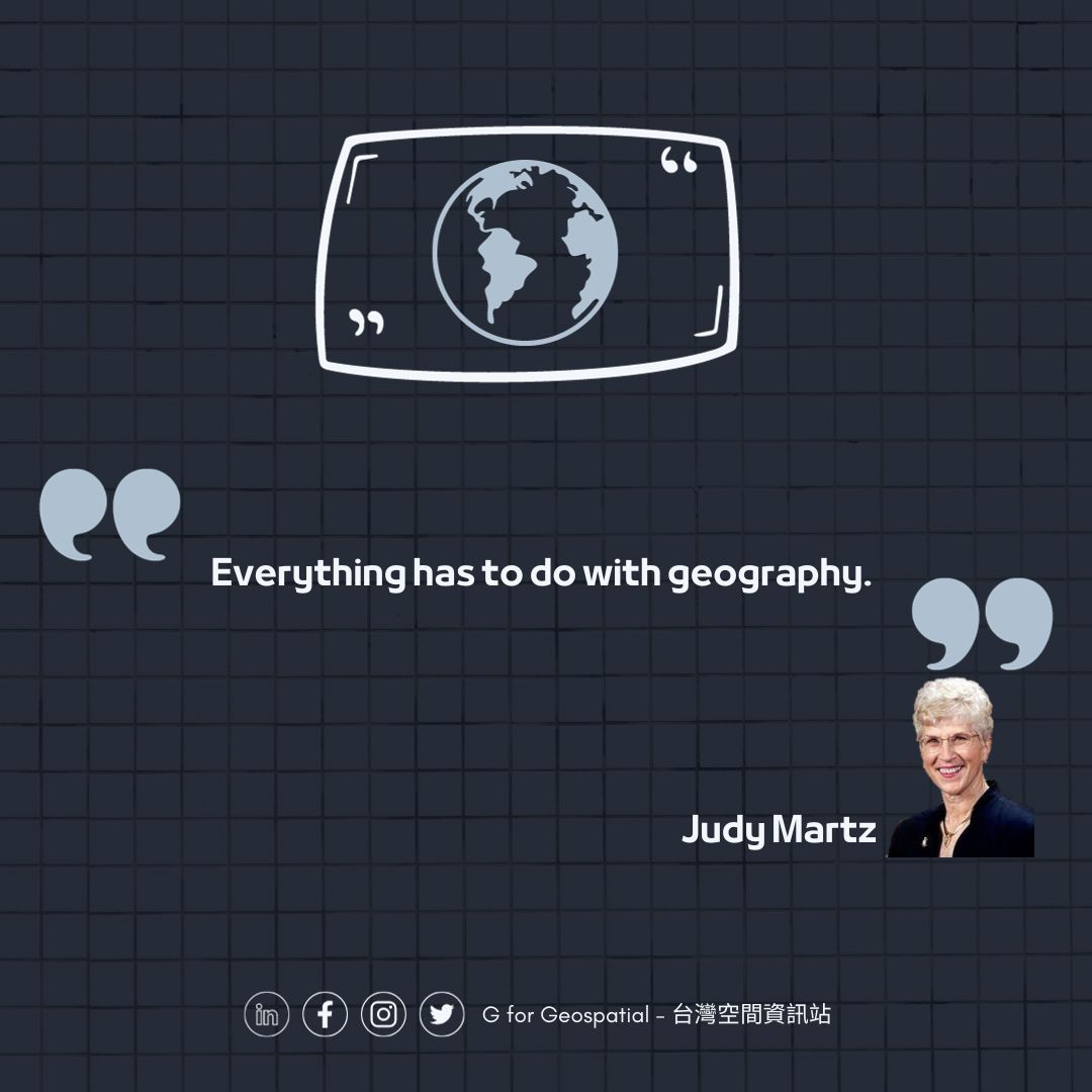 G for Geospatial - 台灣空間資訊站 on LinkedIn: #judymartz #gisquotes #gis #gps ... G for Geospatial - 台灣空間資訊站 on LinkedIn: #judymartz #gisquotes #gis #gps ...