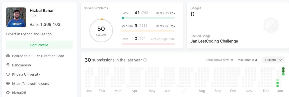 Md Al Hizbul Bahar on LinkedIn: #leetcode #codingchallenge # ... Md Al Hizbul Bahar on LinkedIn: #leetcode #codingchallenge # ...