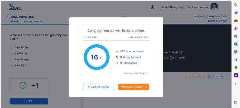 Sudheer Kumar Karempudi on LinkedIn: OOPS in PYTHON MCQ PRACTICE Sudheer Kumar Karempudi on LinkedIn: OOPS in PYTHON MCQ PRACTICE