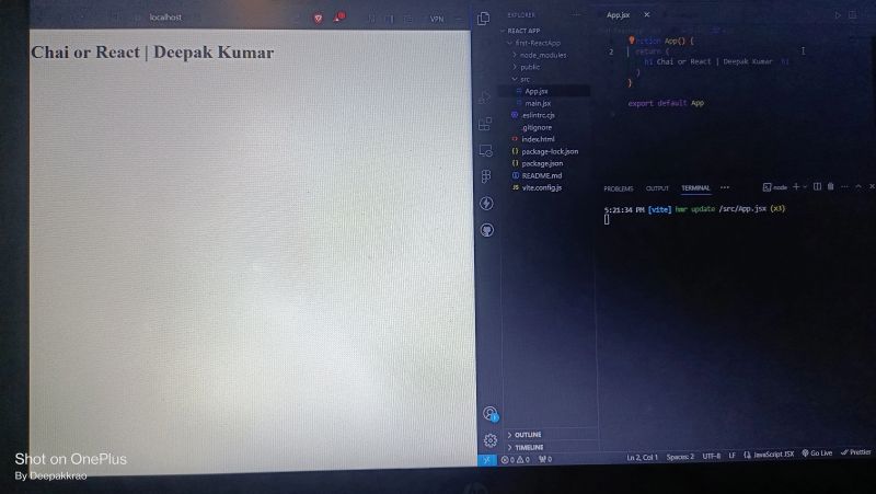 New learning journey: Chai and React | Deepak Kumar posted on the topic ... New learning journey: Chai and React | Deepak Kumar posted on the topic ...