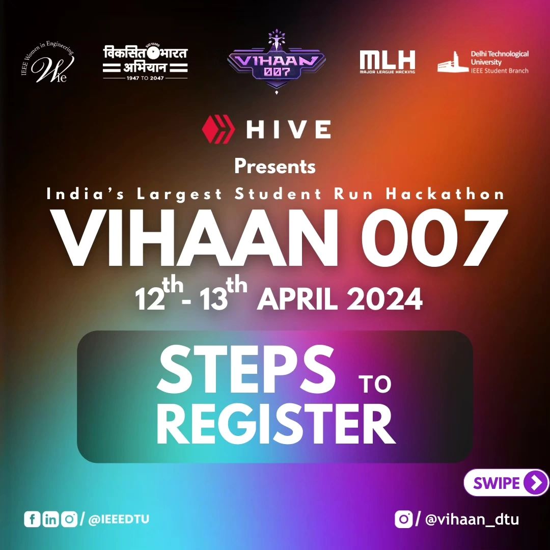 IEEE DTU on LinkedIn: #vihaan #codinghackathon #ieee #stepstoregister # ... IEEE DTU on LinkedIn: #vihaan #codinghackathon #ieee #stepstoregister # ...