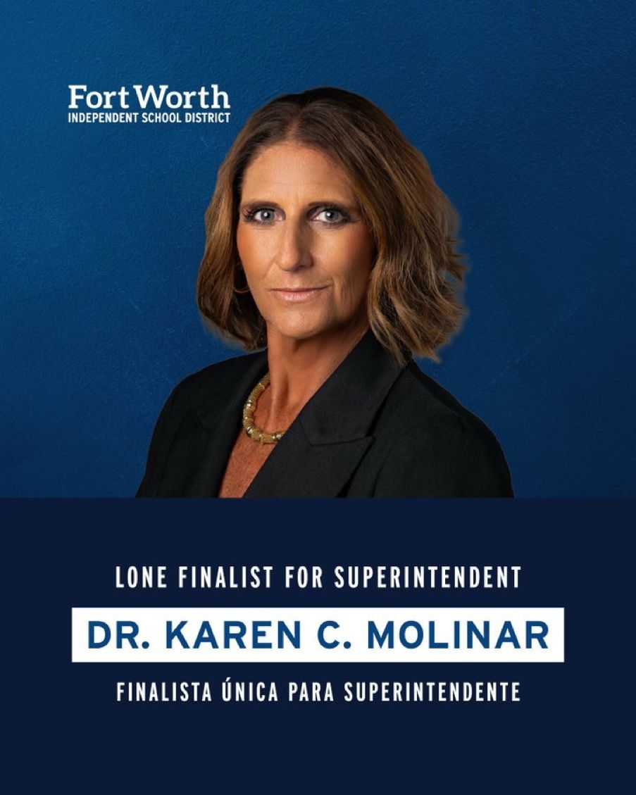 The Fort Worth ISD Board has named Dr. Karen Molinar as the lone ... The Fort Worth ISD Board has named Dr. Karen Molinar as the lone ...