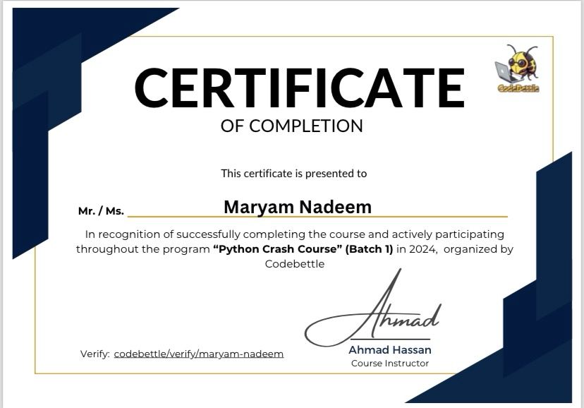 Maryam Nadeem on LinkedIn: #python #coding #professionaldevelopment # ... Maryam Nadeem on LinkedIn: #python #coding #professionaldevelopment # ...
