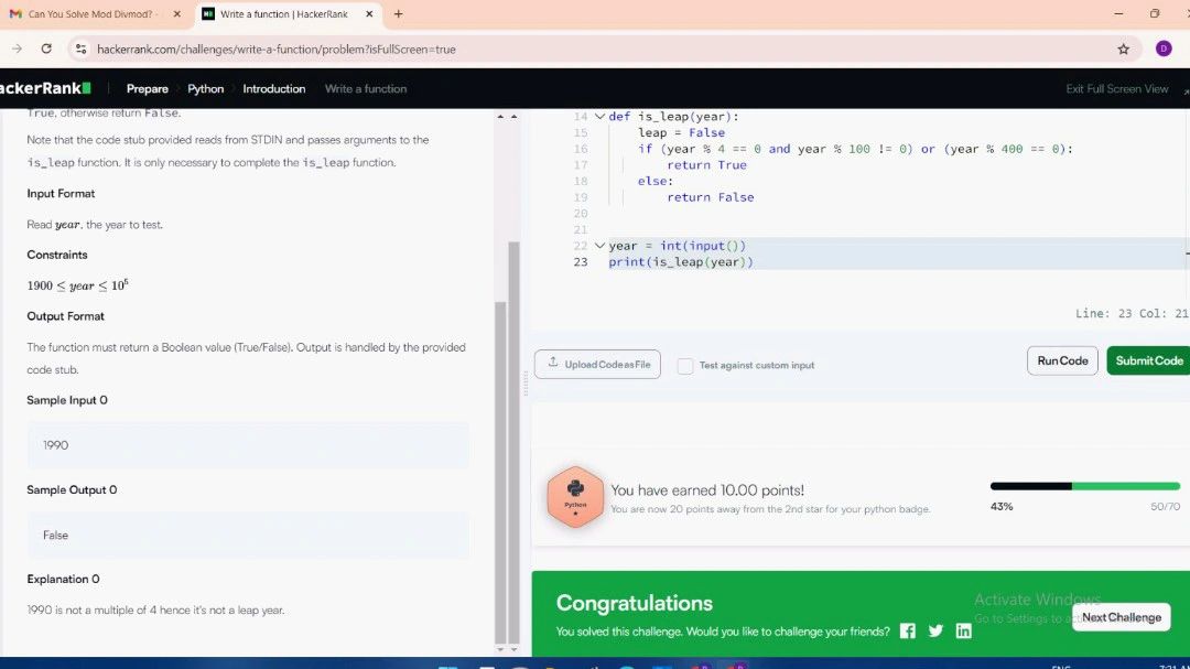 #python #coding #problemsolving #100daysofcode #learningeveryday | Divya A #python #coding #problemsolving #100daysofcode #learningeveryday | Divya A
