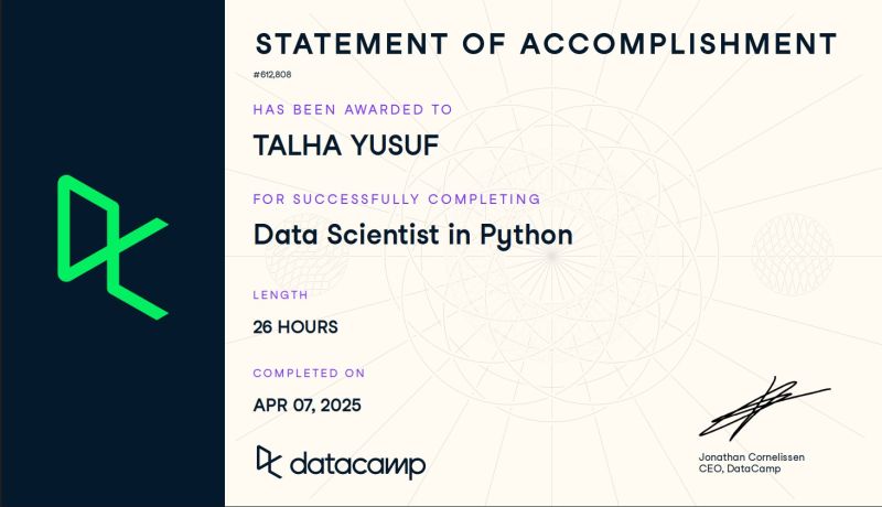 #datascience #python #learningjourney #datacamp #analytics… | Talha Yusuf #datascience #python #learningjourney #datacamp #analytics… | Talha Yusuf